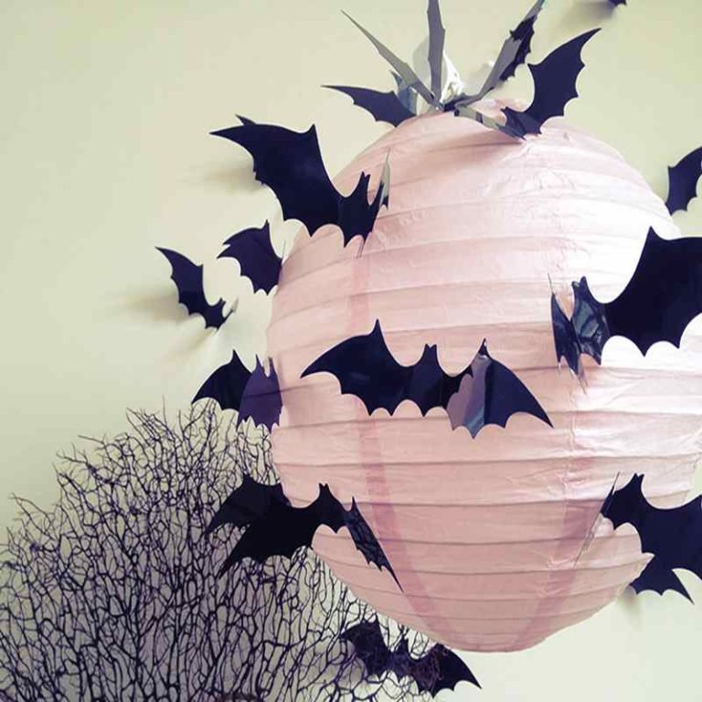 50+ Cheap & Easy To Make Halloween Bats Decoration Ideas