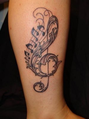 25 Best Infinity Music Tattoo Designs For Music Lovers