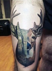 30 Tree-Themed Deer Tattoo Design For Love of Nature and Animals