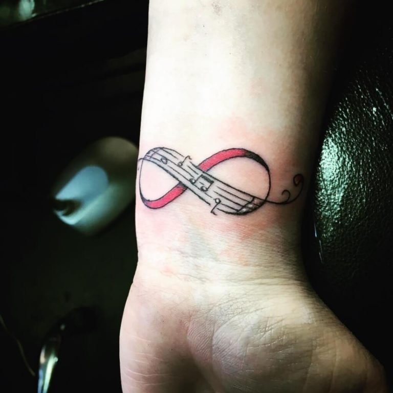 25 Best Infinity Music Tattoo Designs For Music Lovers