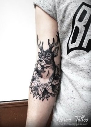 30 Tree-Themed Deer Tattoo Design For Love of Nature and Animals